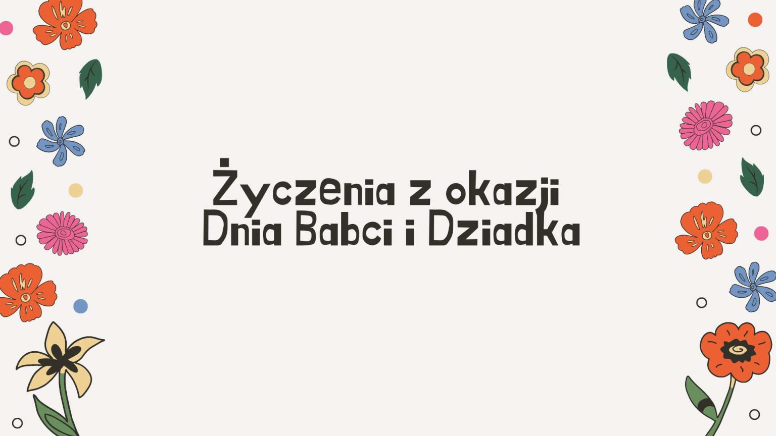 Życzenia z okazji Dnia Babci i Dziadka - Gmina Rząśnia